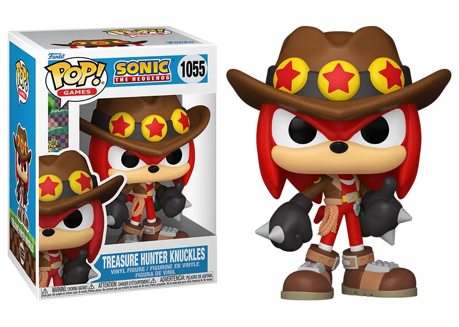 Funko Pop! Sonic the Hedgehog: Treasure Hunter Knuckles #1055 - Funko ...
